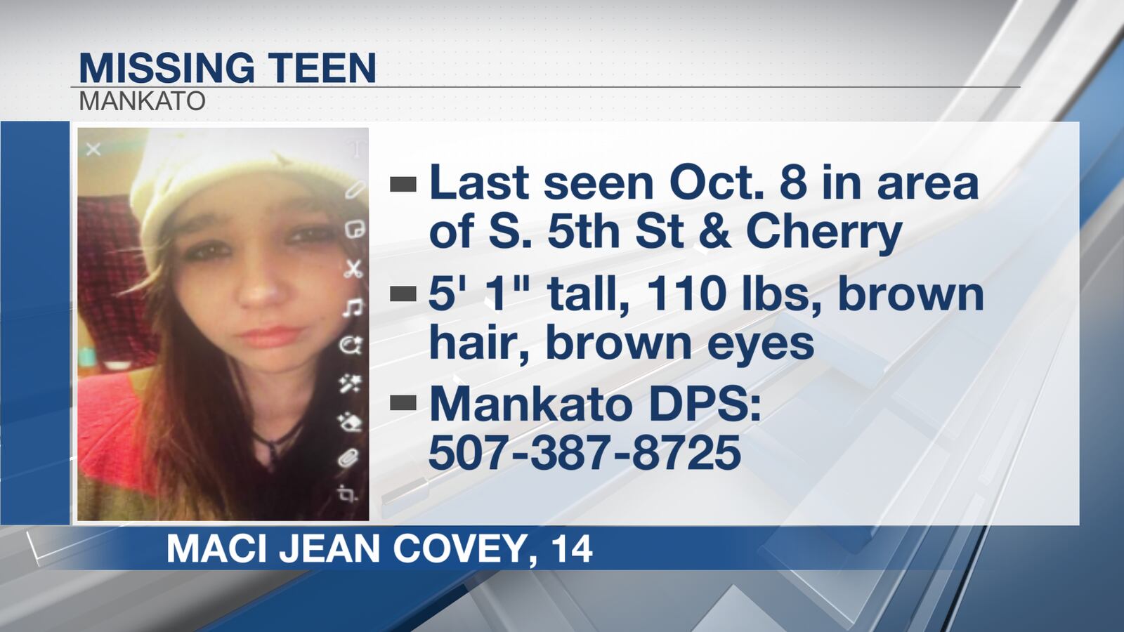 Update Missing Mankato Teen Found
